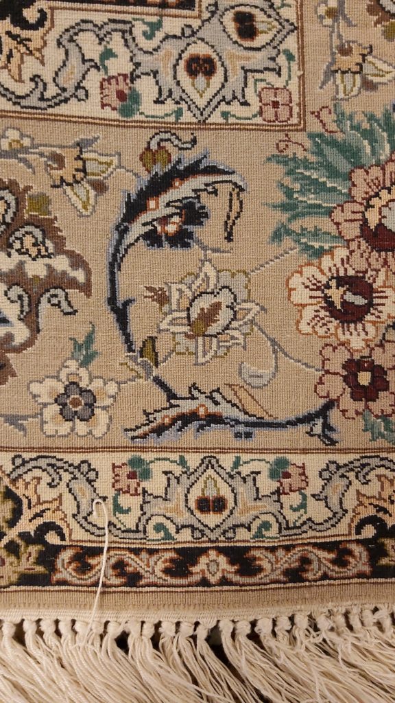 Isfahan Floral Design With Medallion - Dynasty Oriental Rugs